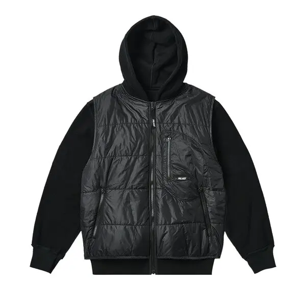 PALACE Reversible Vest Hood - Black