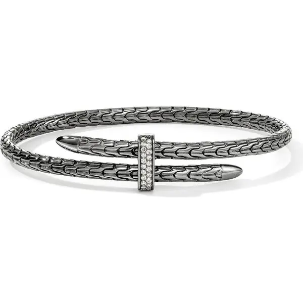 John Hardy Sterling Spear Bangle - Dark Silver
