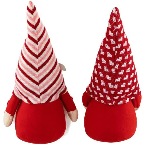 NORTHLIGHT Plush "i Heart U" Valentine's Day Gnomes -12"set Of 2