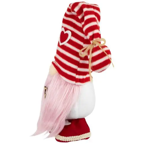 NORTHLIGHT Plush Bow And Arrow Valentine's Day Gnome19"pink