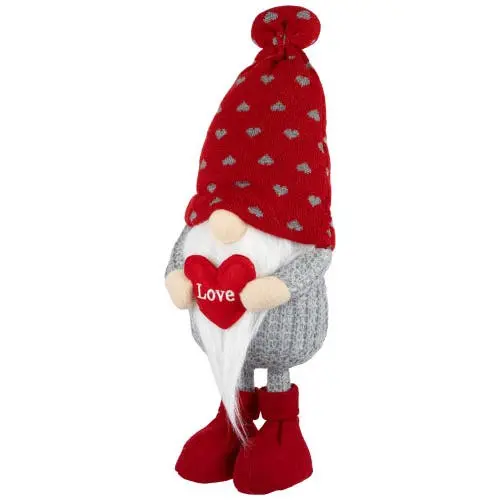 NORTHLIGHT Plush "love" Valentine's Day Gnome13.5