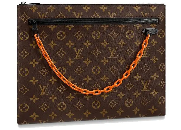 LOUIS VUITTON A4 Monogram Pouch - Brown