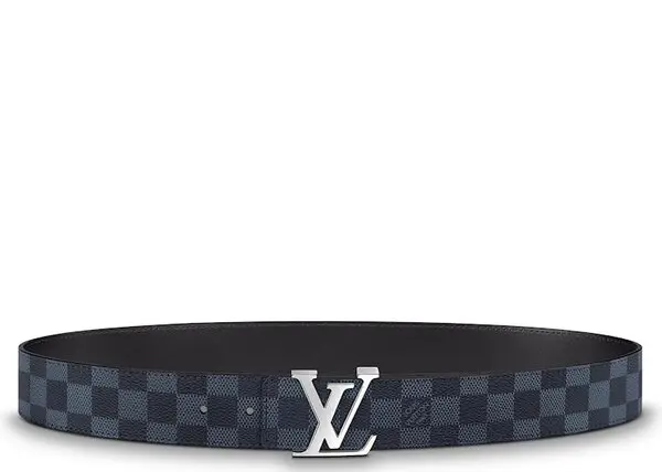 LOUIS VUITTON Initiales Reversible Belt Damier Cobalt 40mm - Blue/black