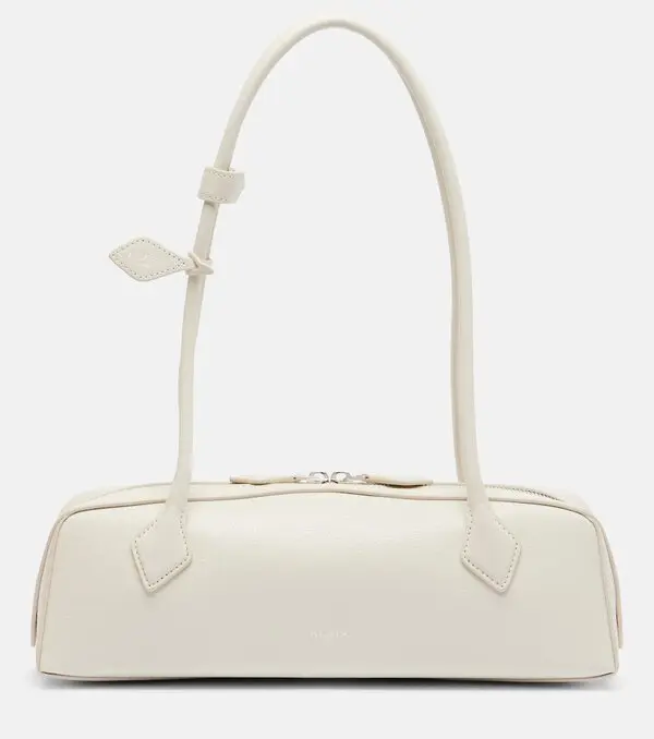Alaïa Le Teckel Suede Shoulder Bag - White