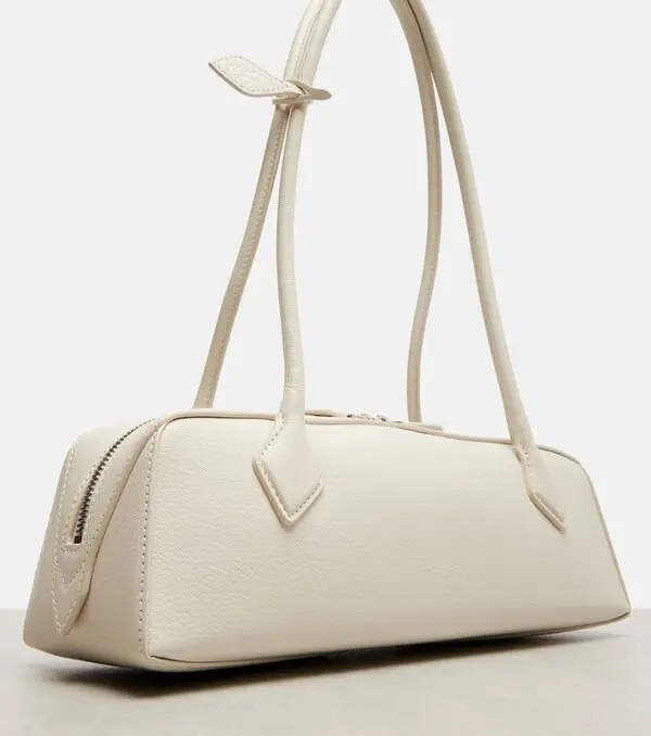 Alaïa Le Teckel Suede Shoulder Bag - White