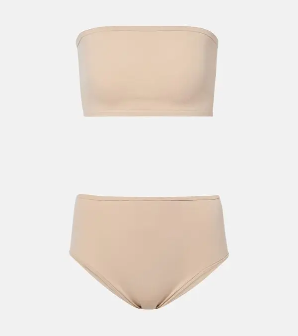 Alaïa Bandeau Bikini - Beige