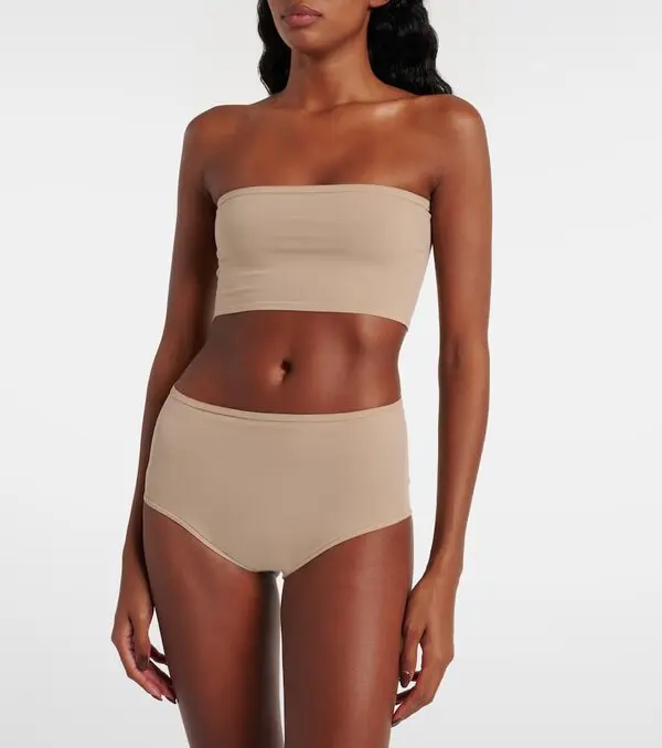 Alaïa Bandeau Bikini - Beige