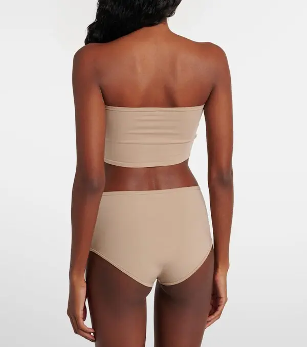 Alaïa Bandeau Bikini - Beige