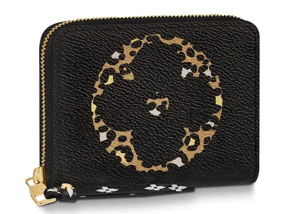 LOUIS VUITTON Zippy Coin Purse Monogram Giant Jungle - Black