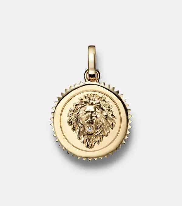 FOUNDRAE Strength Medium 18kt Pendant With Diamond - Gold