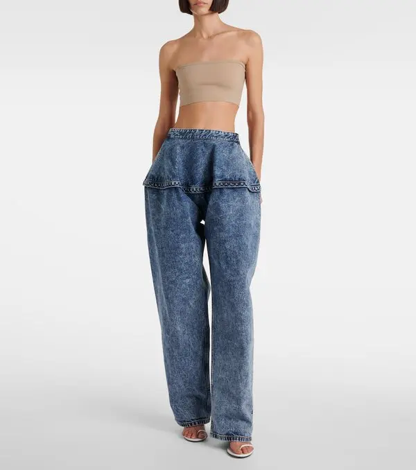 Alaïa Low-rise Wide-leg Jeans