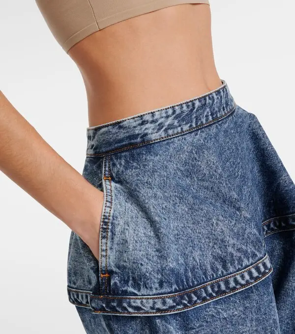 Alaïa Low-rise Wide-leg Jeans