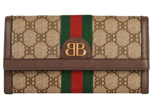 Gucci X Balenciaga The Hacker Project Continental Wallet - Beige