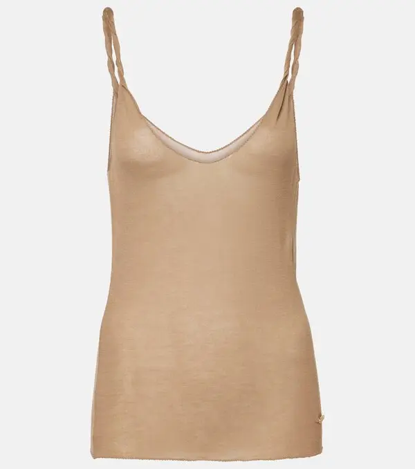 TOM FORD Bamboo Jersey Tank Top - Brown