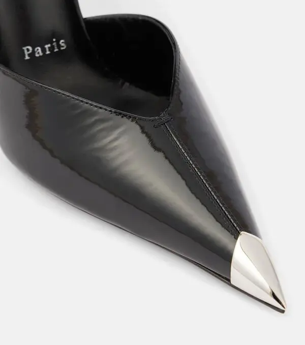 CHRISTIAN LOUBOUTIN Lock Me Up 100 Leather Pumps