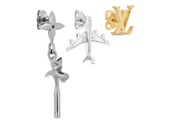 LOUIS VUITTON Comics Earrings - Silver