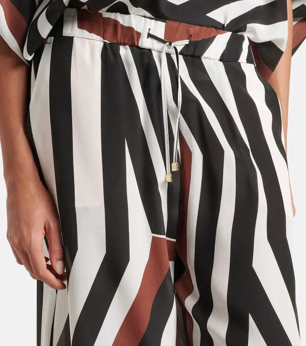 Max Mara Tropea Striped Wide-leg Pants