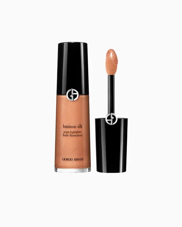 Giorgio Armani 4 Sunrise Deep Brinze, Luminous Silk Acqua Highlighter - Beige