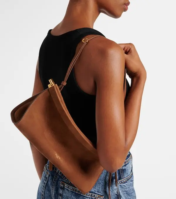 Alaïa Le Click East West Shoulder Bag - Brown