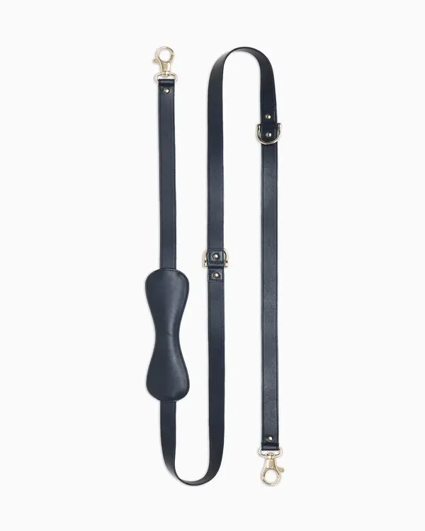 Giorgio Armani Poldo X Leather Leash - Navy Blue