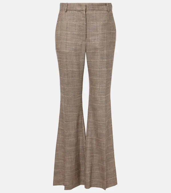 JOSEPH Stevens Wool-blend Flared Trousers