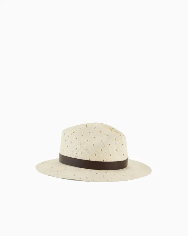 Giorgio Armani Fedora Hat - White