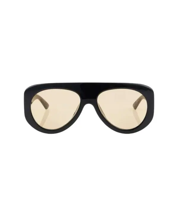 Bottega Veneta Osservatorio Flat-top Sunglasses - Black