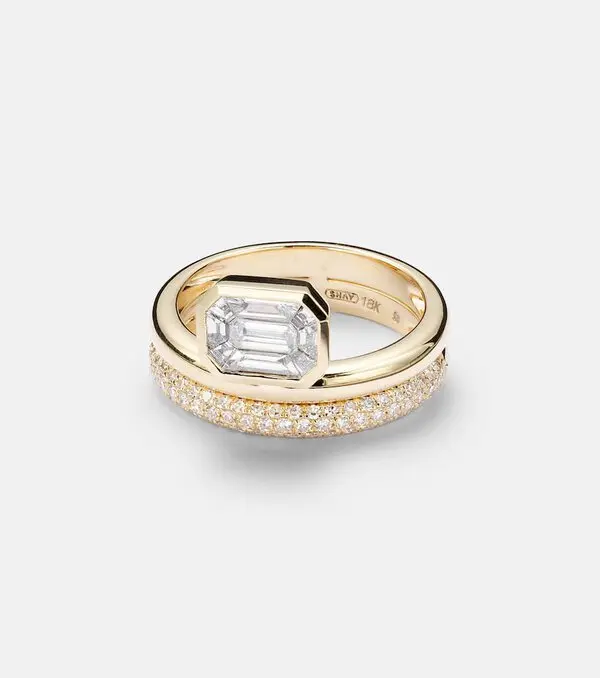 Shay Jewelry 18kt Ring With Diamonds - Gold