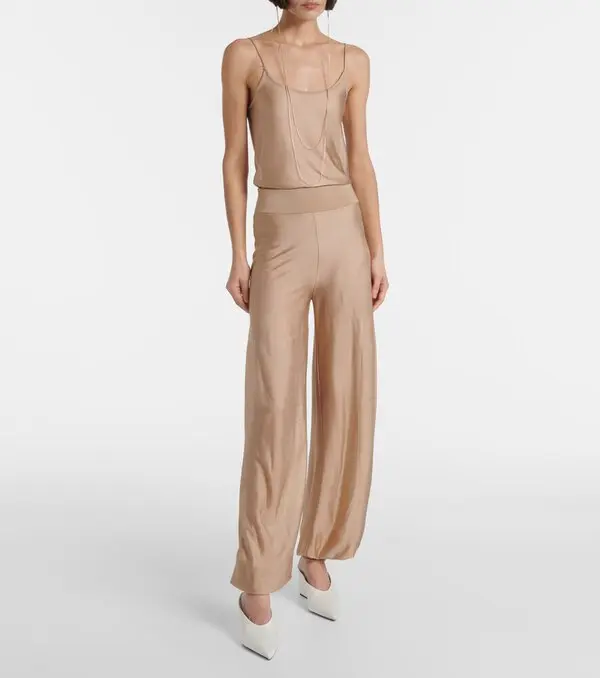 Alaïa Knitted Wide-leg Pants