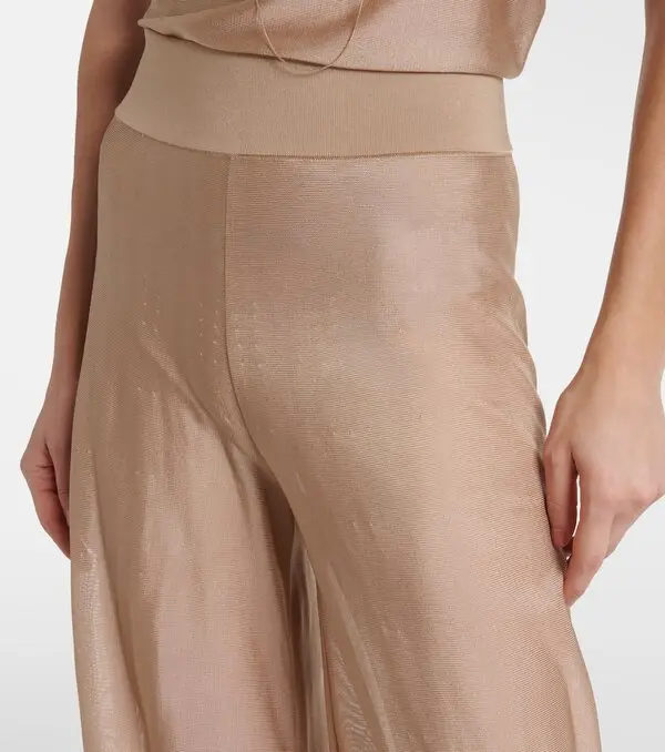 Alaïa Knitted Wide-leg Pants