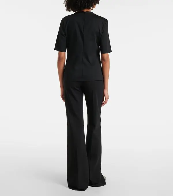 Max Mara Peter Embroidered T-shirt - Black
