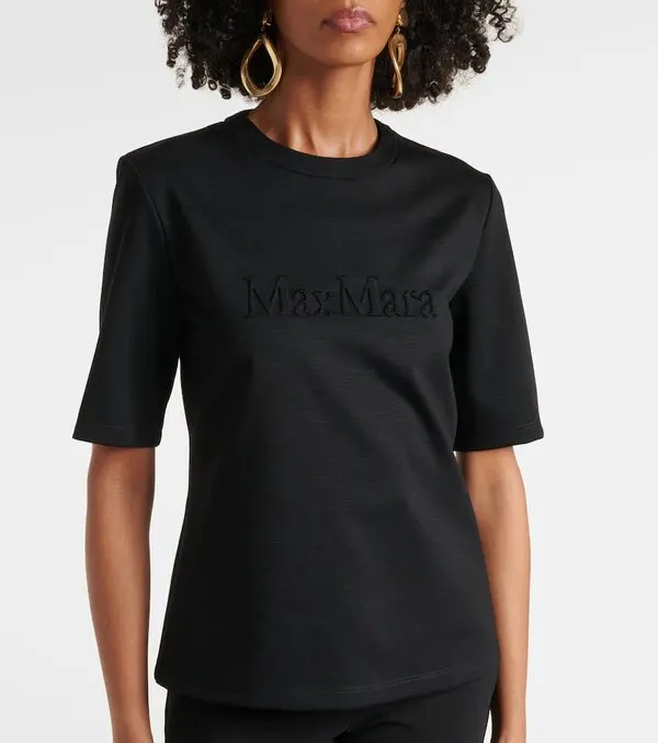 Max Mara Peter Embroidered T-shirt - Black