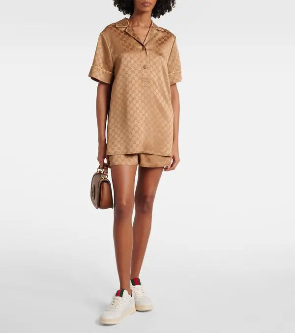 Gucci Gg Satin Shorts