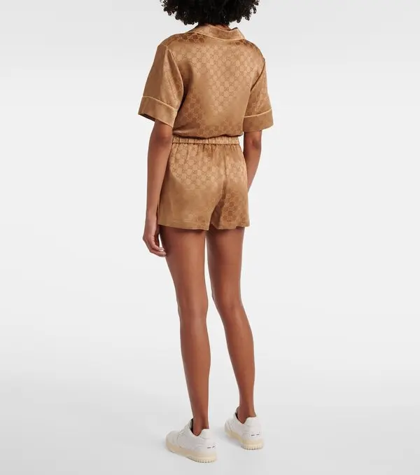 Gucci Gg Satin Shorts