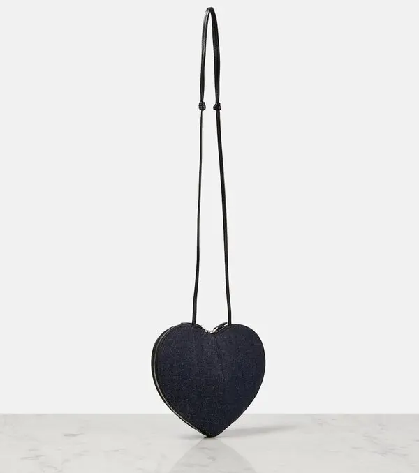Alaïa Le Cœur Denim Shoulder Bag - Blue