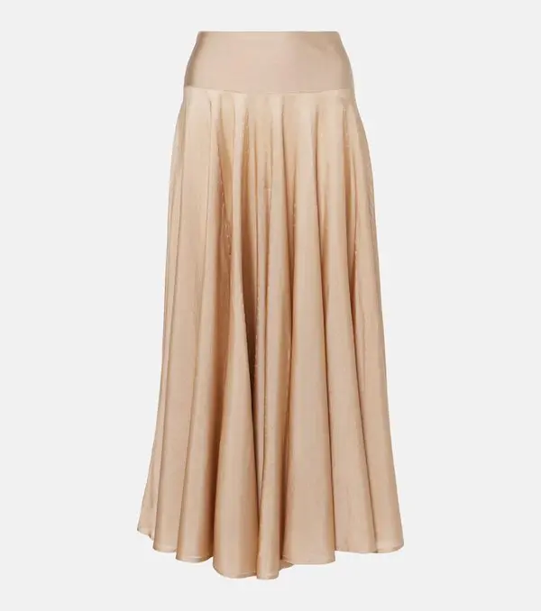 Alaïa Pleated Maxi Skirt