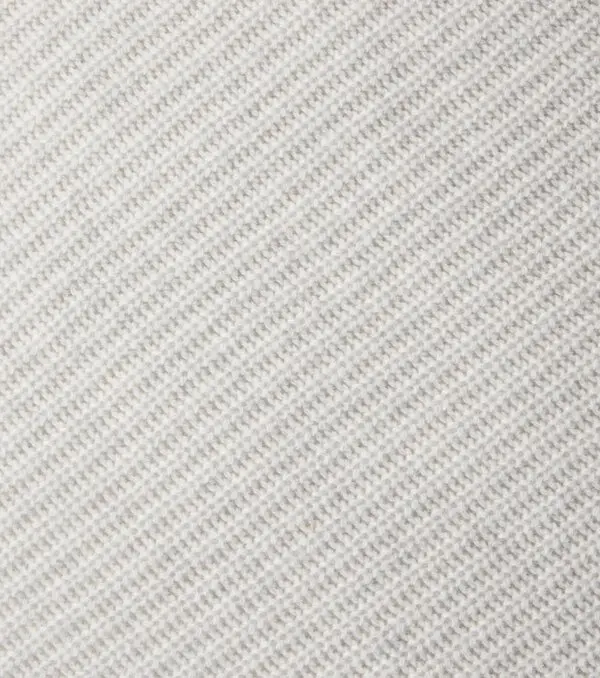Brunello Cucinelli Ribbed-knit Cashmere Pillow - White