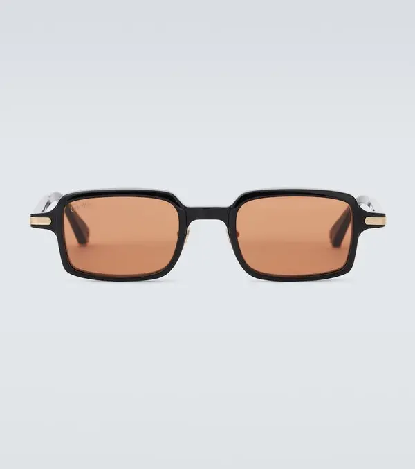 Cartier Première De Rectangular Sunglasses - Black
