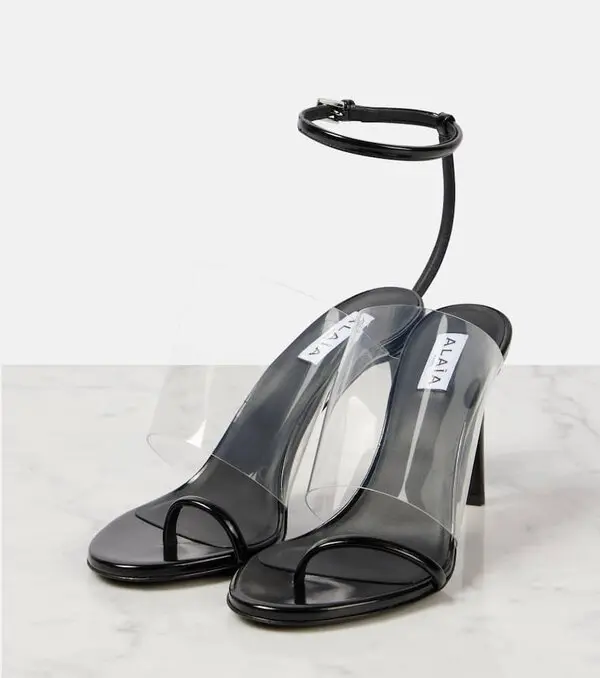 Alaïa Plexi 90 Sandals - Transparent