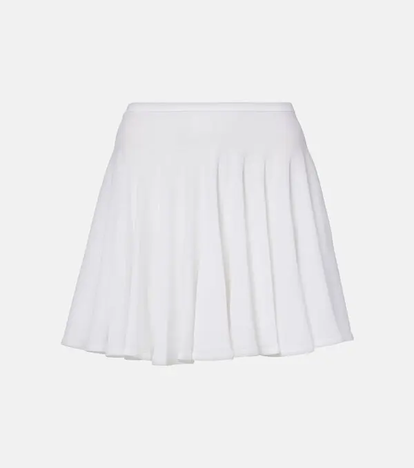 Alaïa Pleated Mini Skirt - White