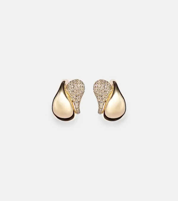 Shay Jewelry 18kt Yellow Earrings With Diamonds - Gold