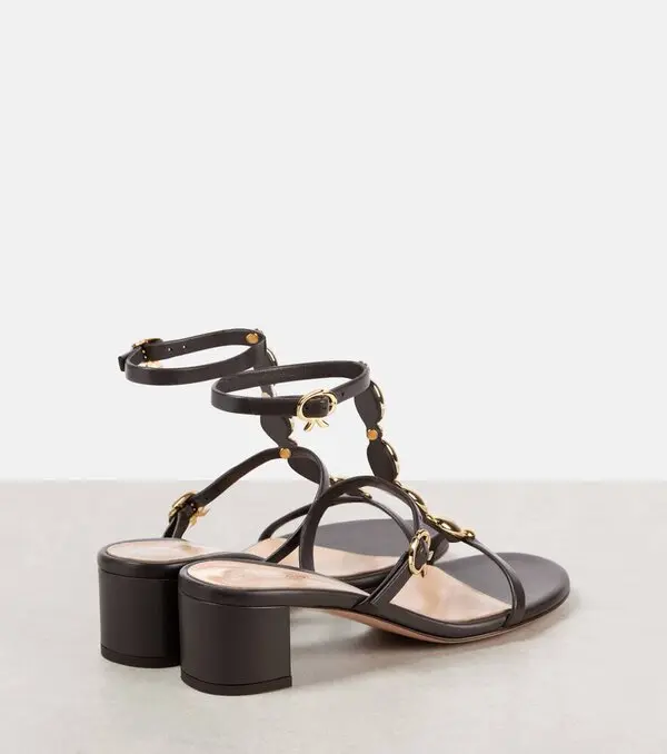 GIANVITO ROSSI 45 Leather Sandals