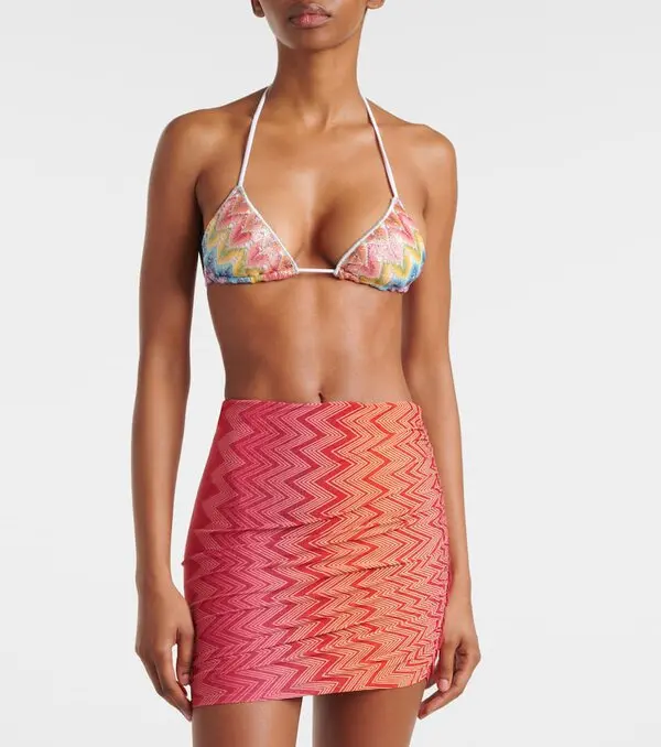 Missoni Zigzag Lamé Miniskirt