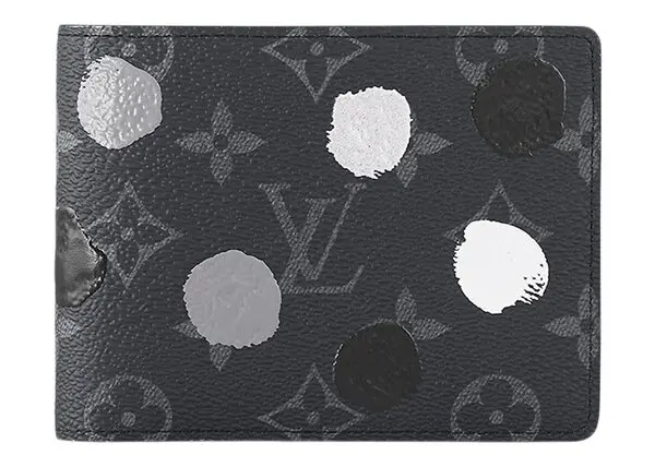 LOUIS VUITTON X Yayoi Kusama Ple Wallet - Monogram Eclipse Black/silver