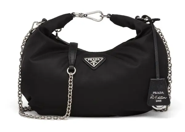 Prada Re-edition 2006 Nylon Bag - Black