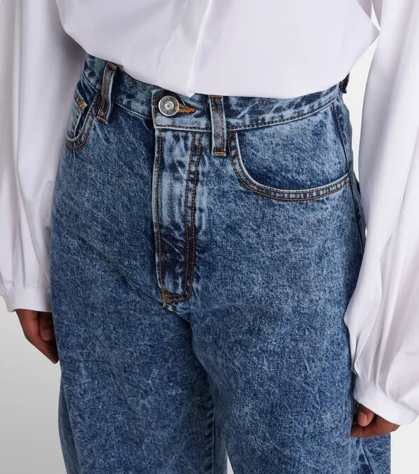 Alaïa High-rise Barrel-leg Jeans