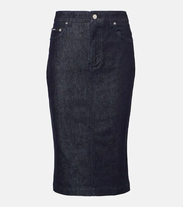 Dolce & Gabbana Denim Midi Skirt