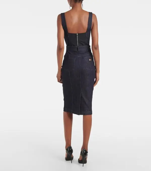 Dolce & Gabbana Denim Midi Skirt