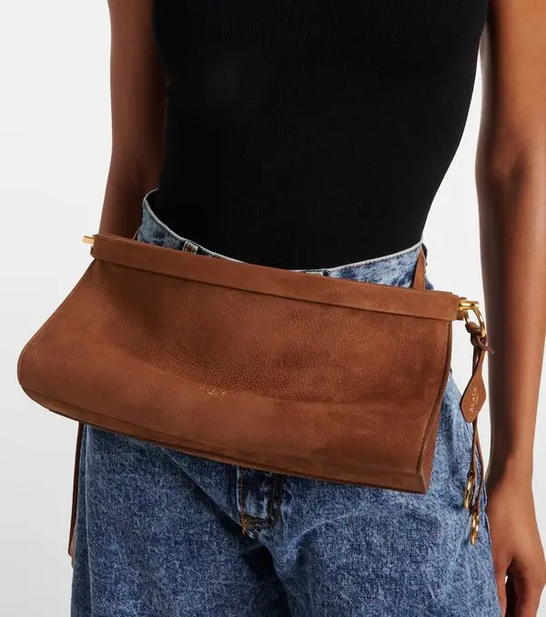Alaïa Le Click East West Shoulder Bag - Brown