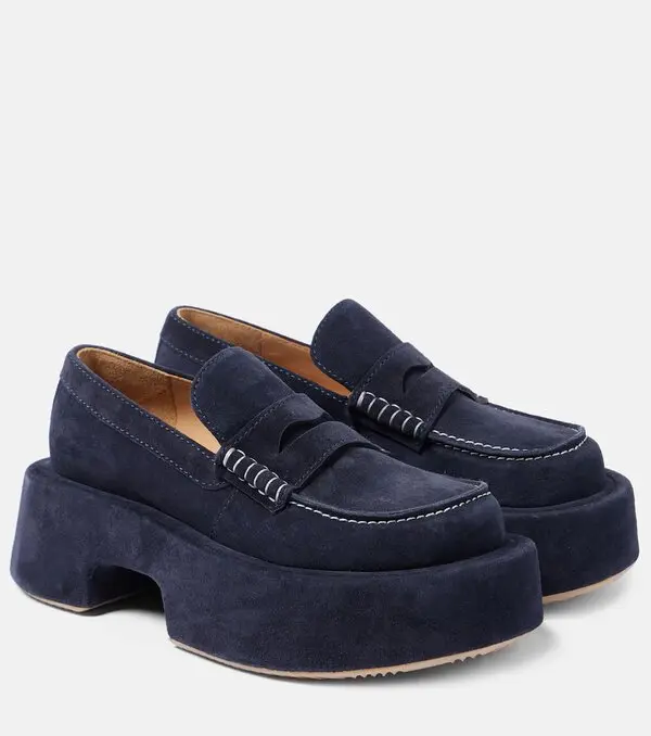 JW Anderson Suede Platform Loafers